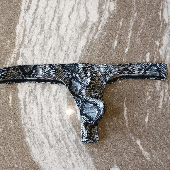 Clever-Menmode | Underwear & Socks | Mens Snakeskin Look Tback Thong ...